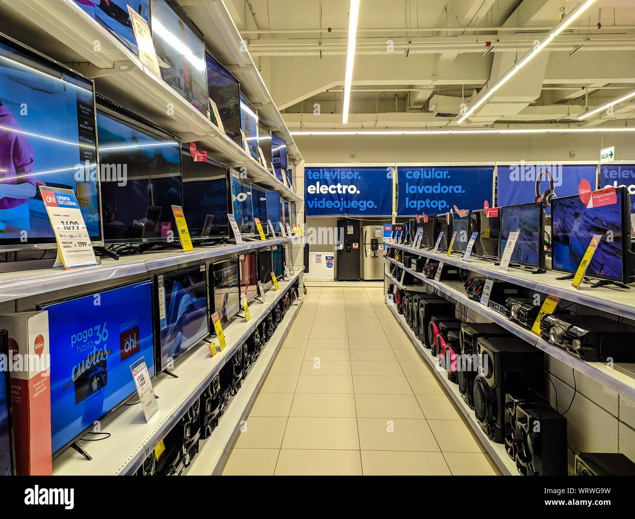 Plaza Vea supermarket on ot the biggest in Lima Peru Stock Photo - Alamy