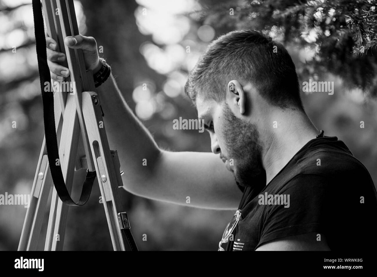 Equipment adjusting hi-res stock photography and images - Alamy