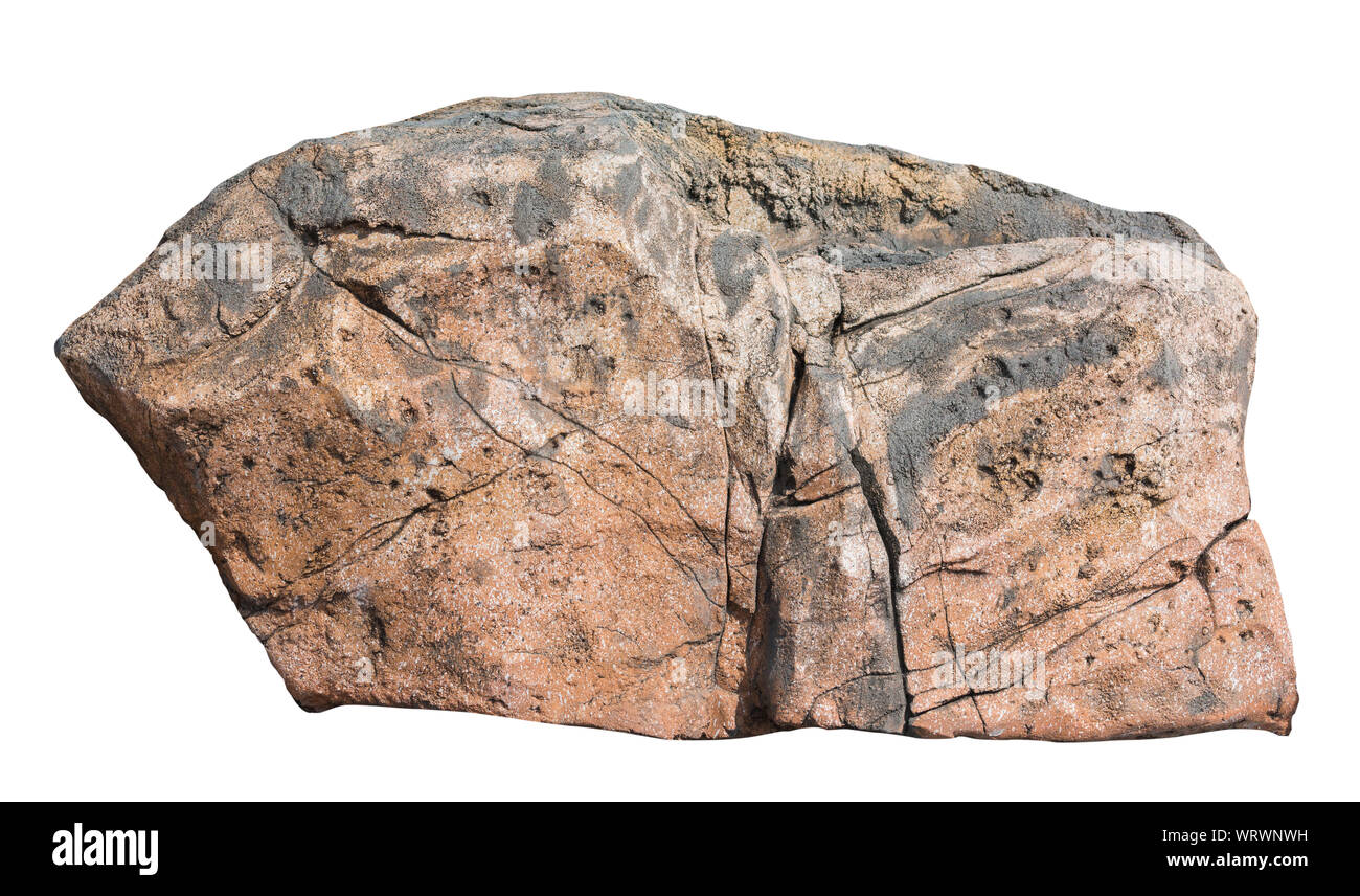 Big rock isolated on white background. Object with clipping path Stock ...
