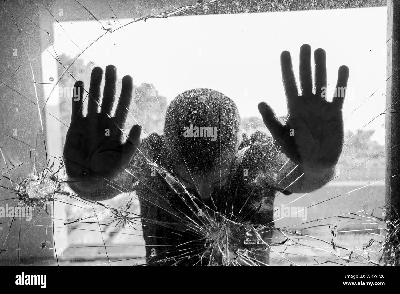 Hands pressing against window Black and White Stock Photos & Images - Alamy Hands pressing against window Black and White Stock Photos & Images - Alamy