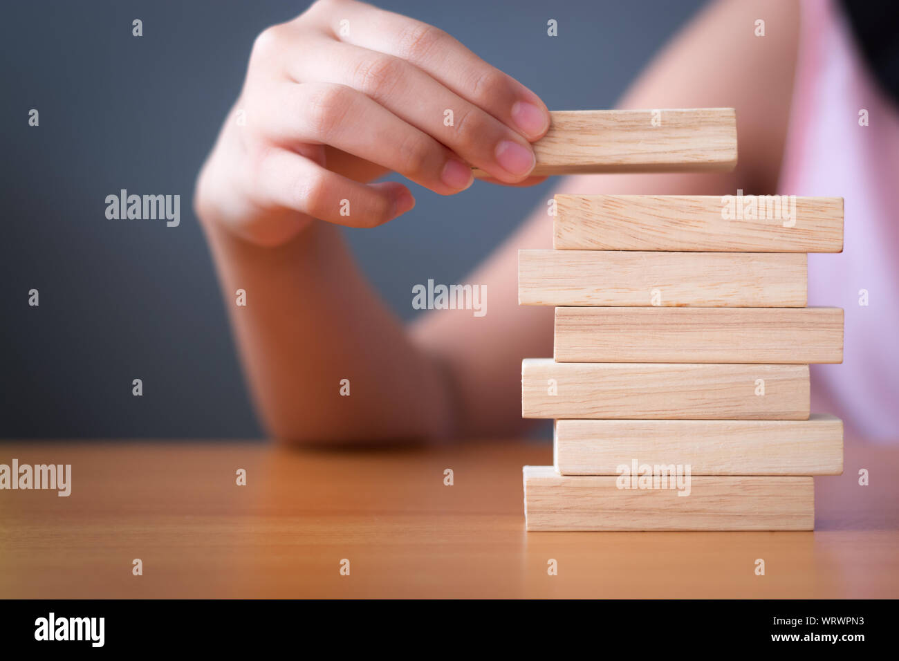 Kid hand blocks hi-res stock photography and images - Alamy