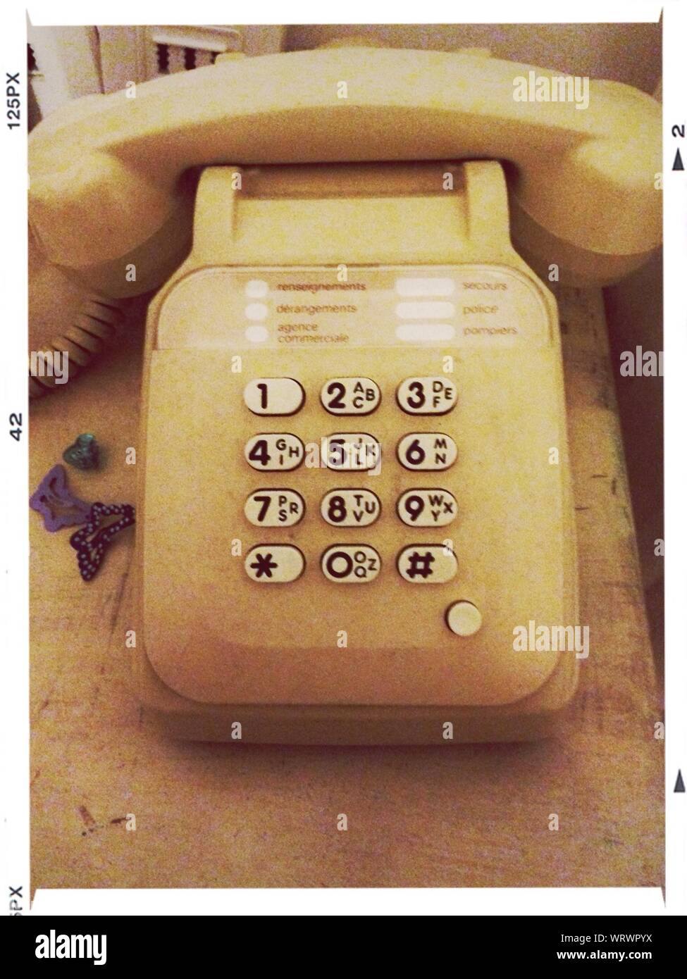 Old telephone technology Cut Out Stock Images & Pictures - Alamy