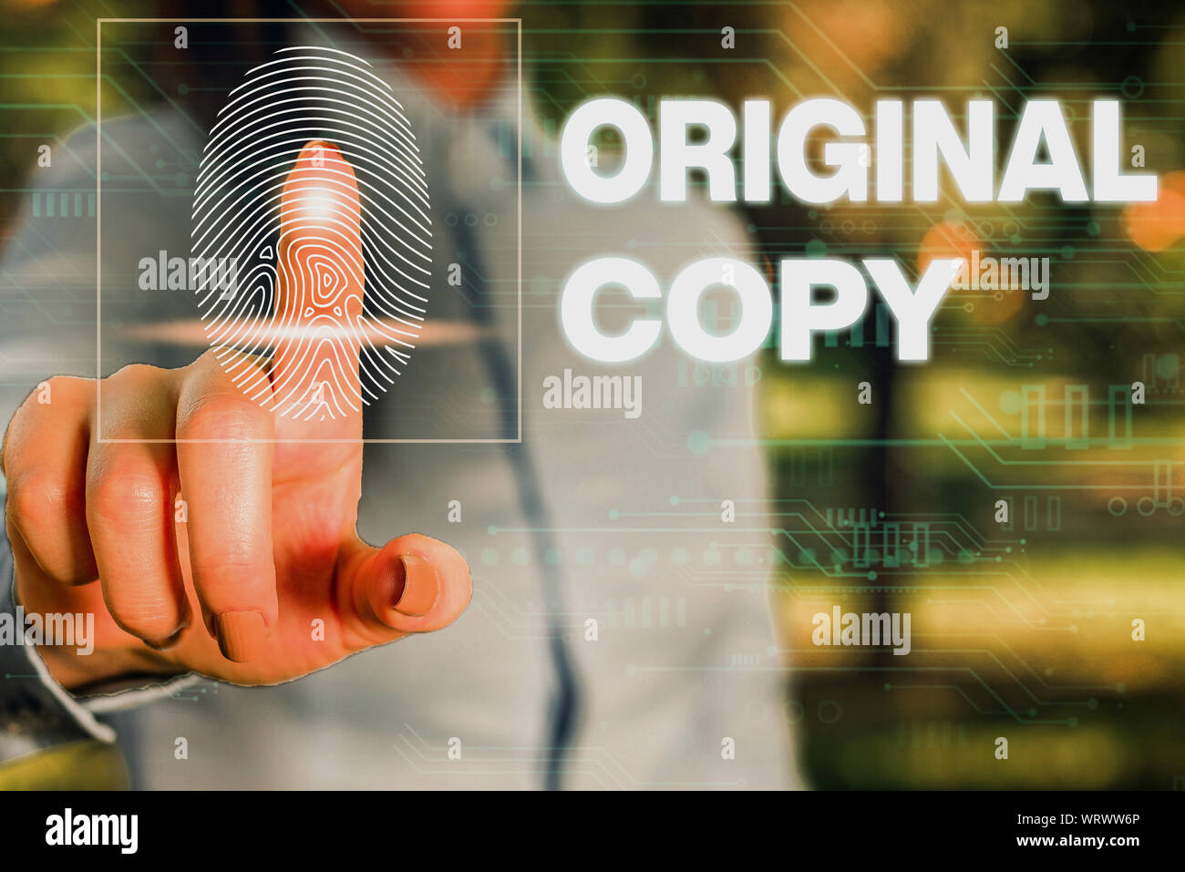 Handwriting text writing Original Copy. Conceptual photo Main Script ...