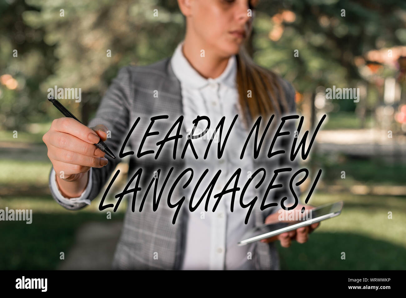 Text sign showing Learn New Languages. Business photo text developing ...