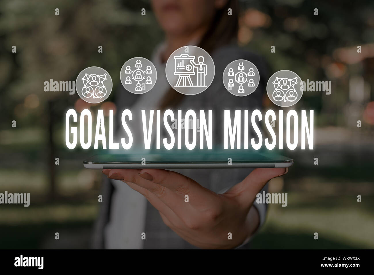 Handwriting text Goals Vision Mission. Conceptual photo practical ...