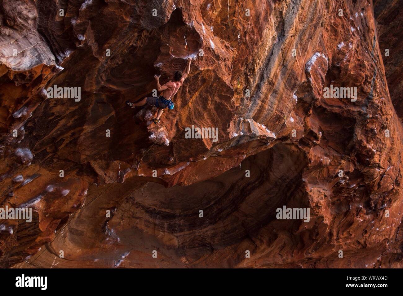 Man Climbing Rock Face High Resolution Stock Photography and Images - Alamy