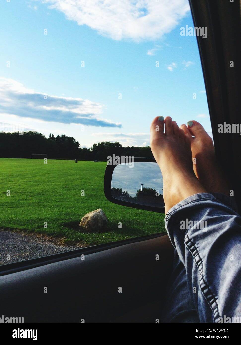 Feet up car hi-res stock photography and images - Alamy