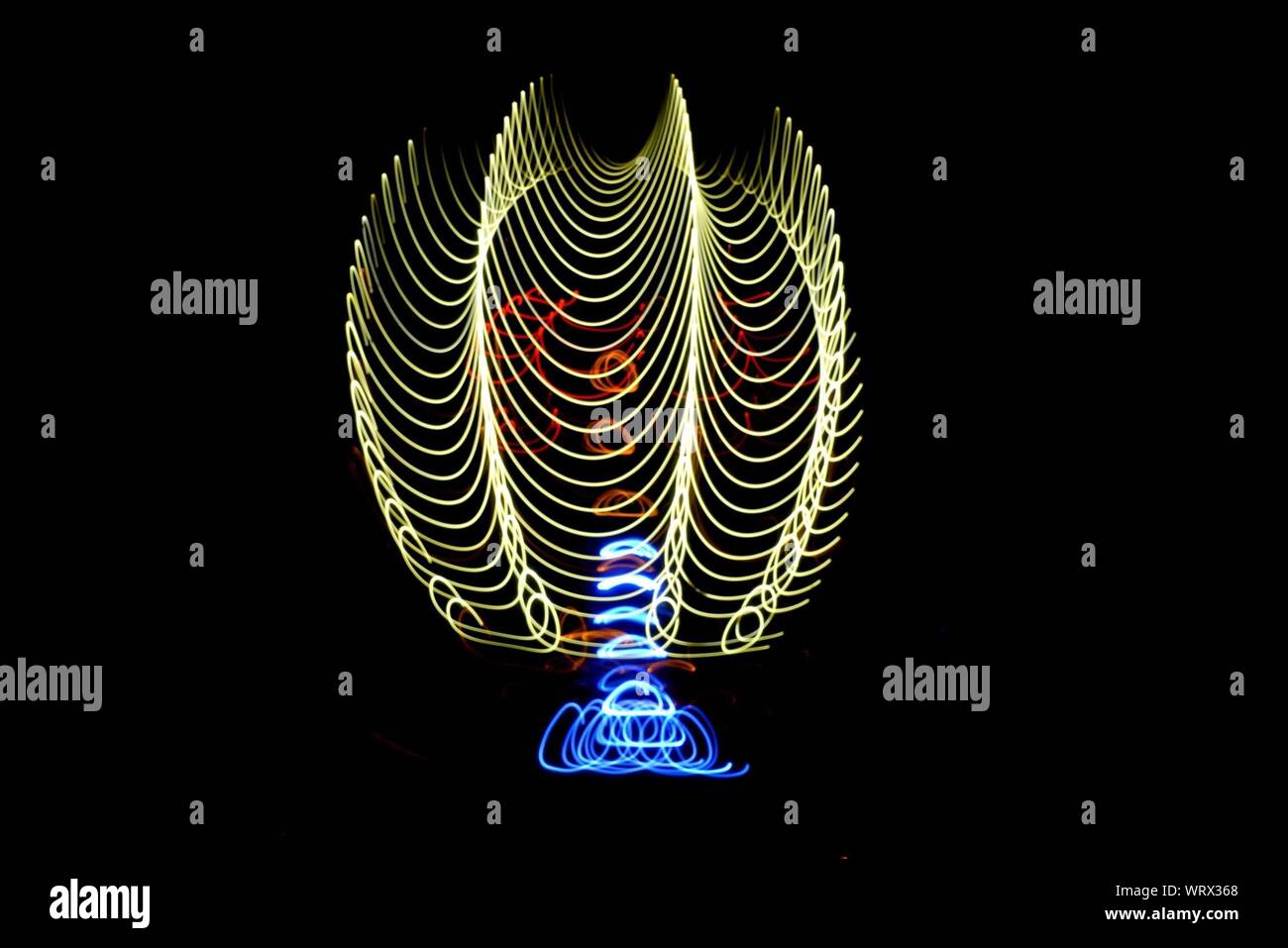 Light Painting Against Black Background Stock Photo - Alamy