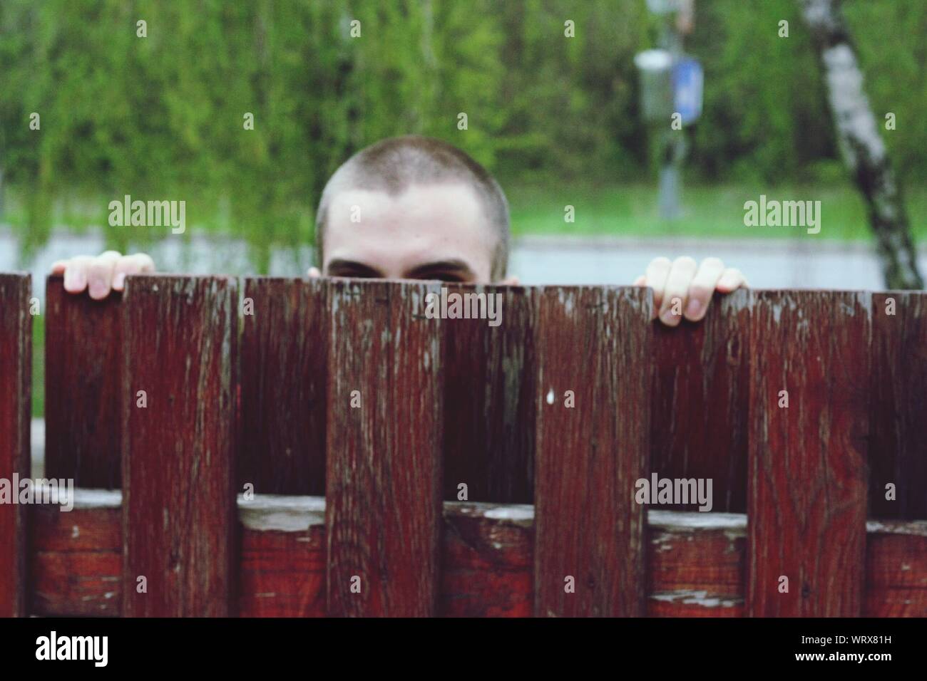 Peeping man hi-res stock photography and images - Alamy