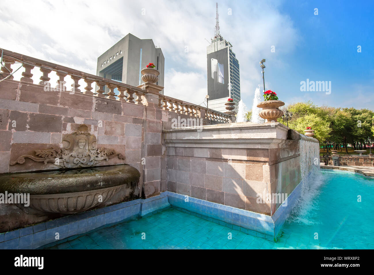 Monterrey, Landmark Macroplaza (La Gran Plaza) square in historic city ...