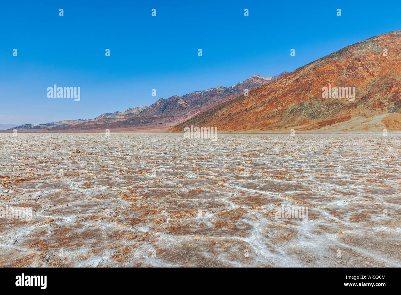 Salt Formations on the Badwater Basin in Death Valley National Park ...