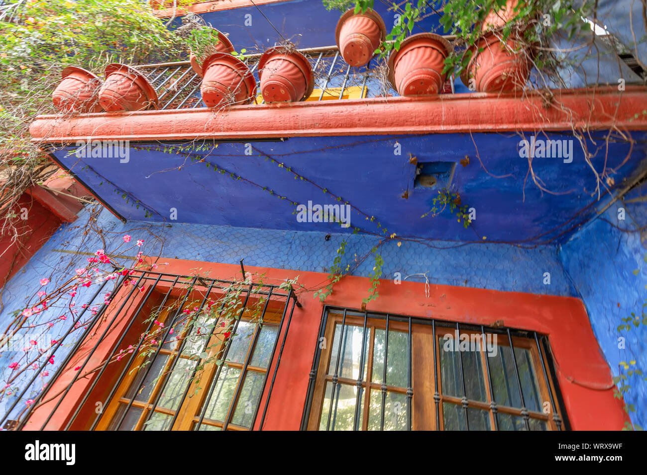 Monterrey, colorful historic buildings in the center of the old city ...