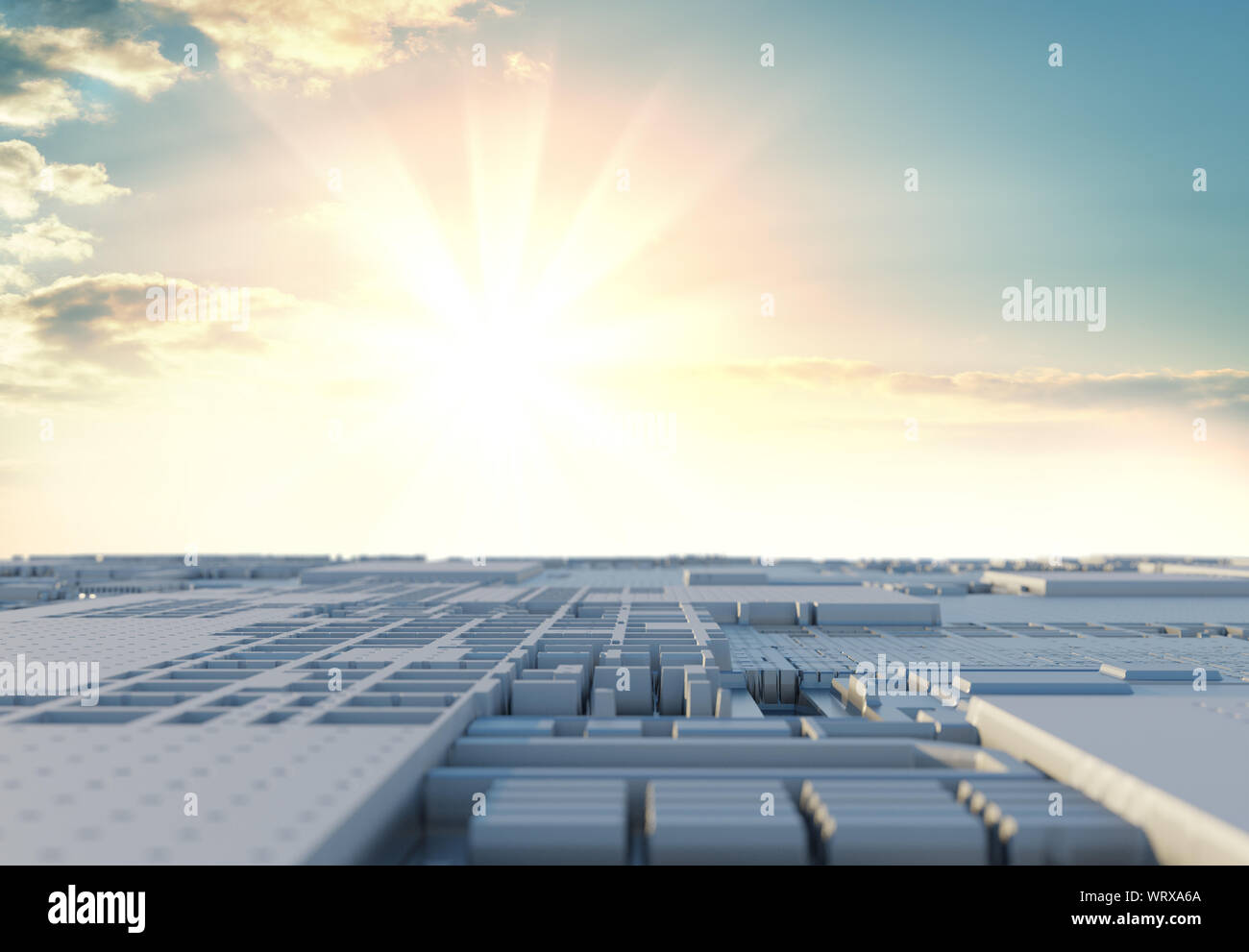 Abstract futuristic surface of a spaceship against the backdrop of ...