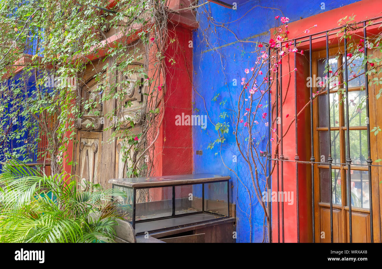 Monterrey, colorful historic buildings in the center of the old city ...