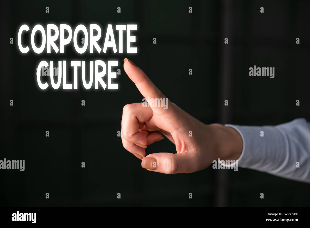 Writing note showing Corporate Culture. Business concept for pervasive ...