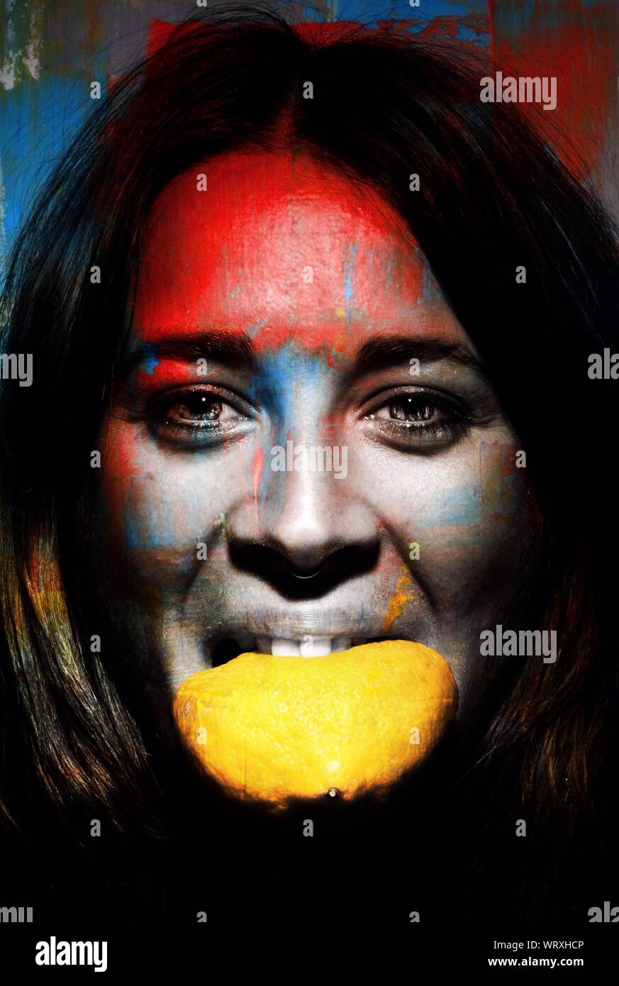 Face eating hi-res stock photography and images - Alamy