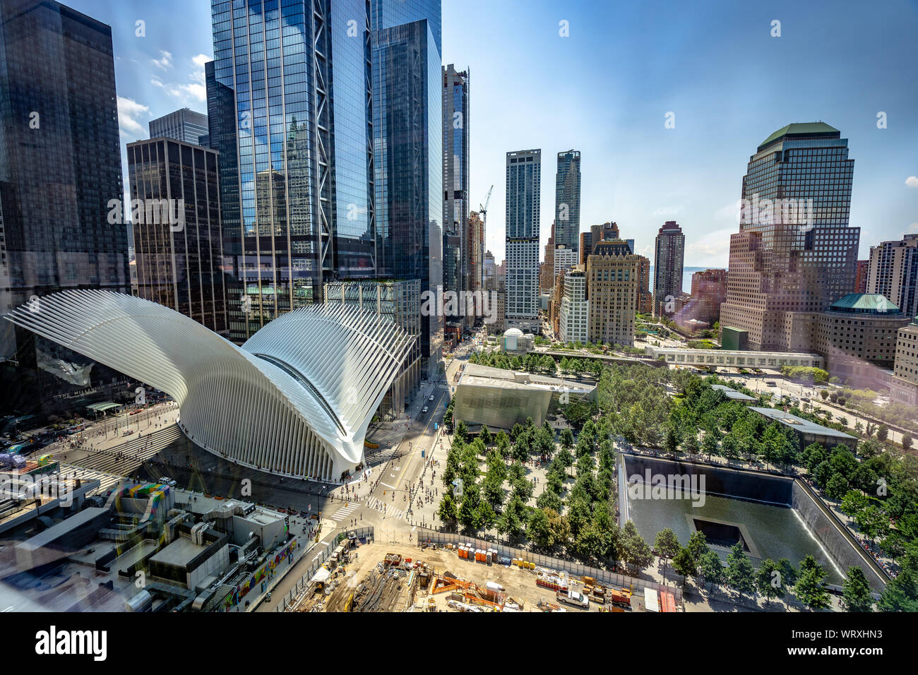 World trade center memorial aerial hi-res stock photography and images ...