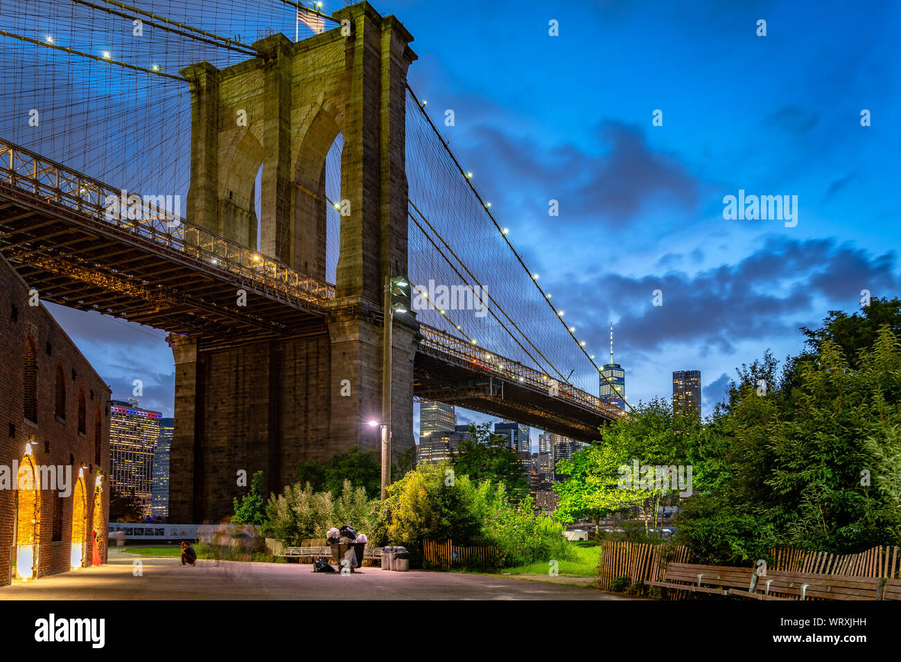 Famous Brooklyn bridge in New York, USA Stock Photo - Alamy