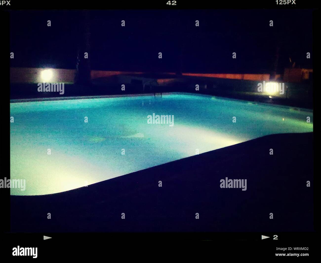 Building night swimming pool hi-res stock photography and images - Alamy