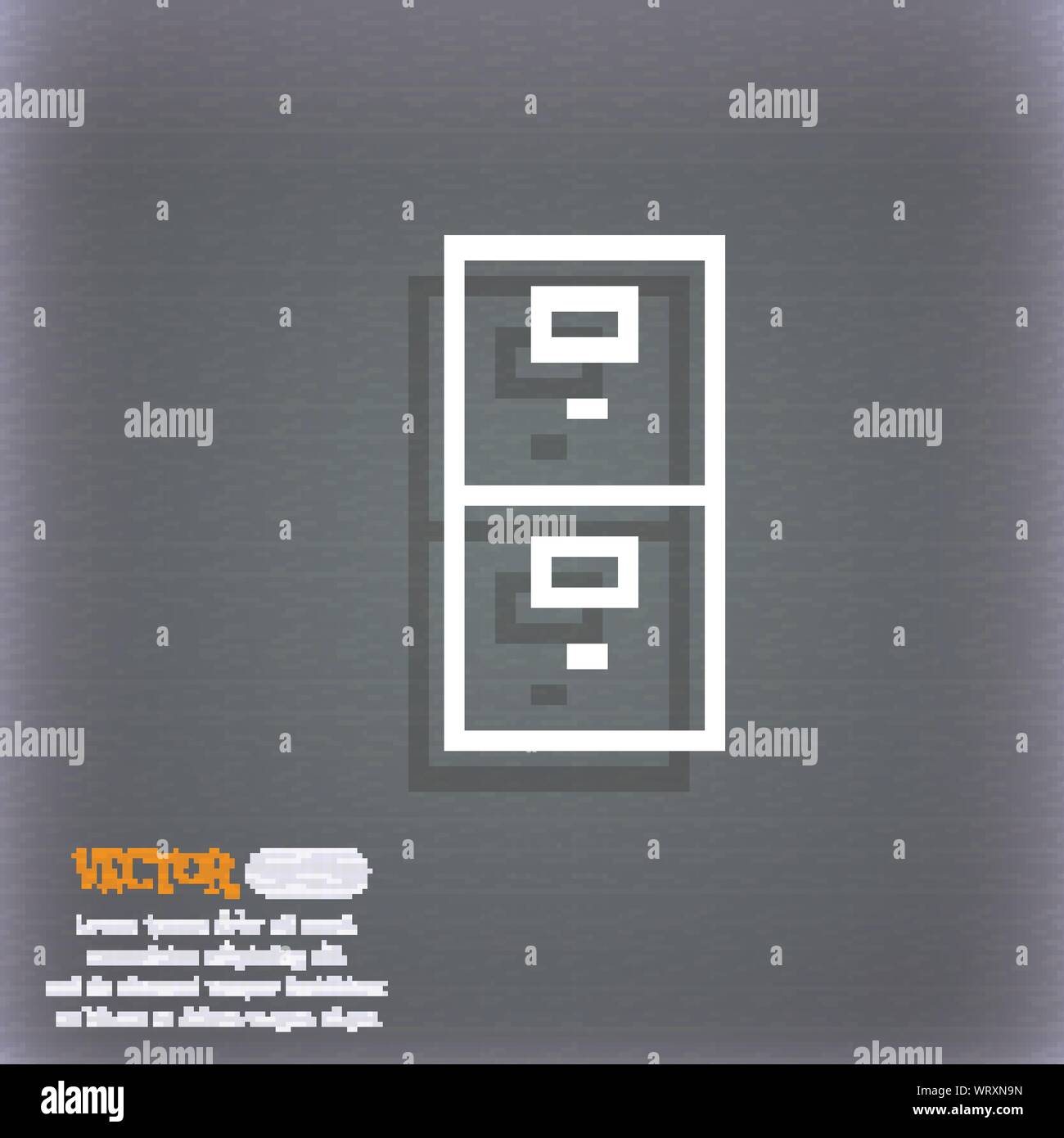 Safe sign icon. Deposit lock symbol. On the blue-green abstract ...