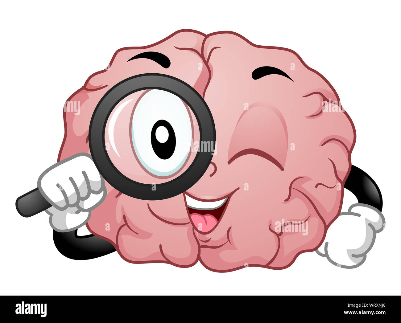 Cartoon magnifying glass zoom in hi-res stock photography and images ...