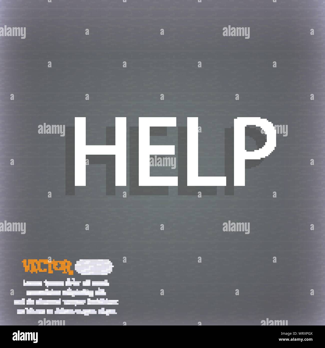Help point sign icon. Question symbol. On the blue-green abstract ...