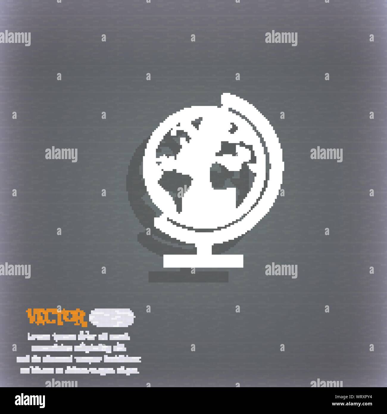 Globe sign icon. World map geography symbol. Globes on stand for ...