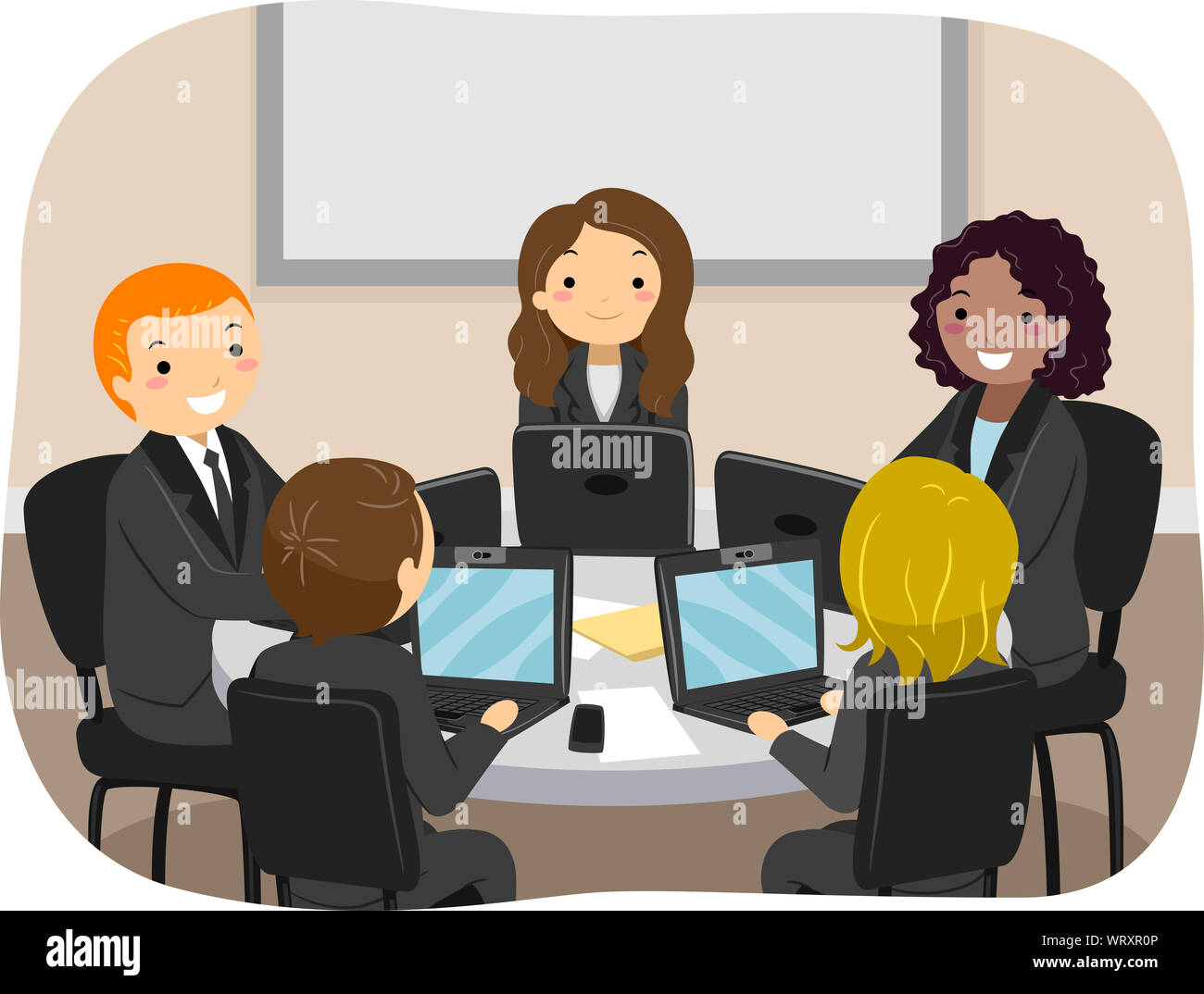 Using The Computer Cartoon