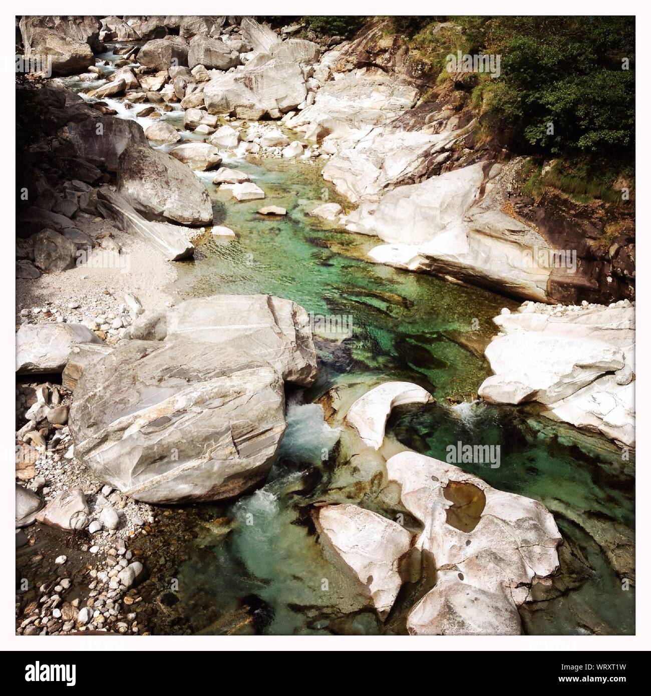 Stream rocks Cut Out Stock Images & Pictures - Alamy