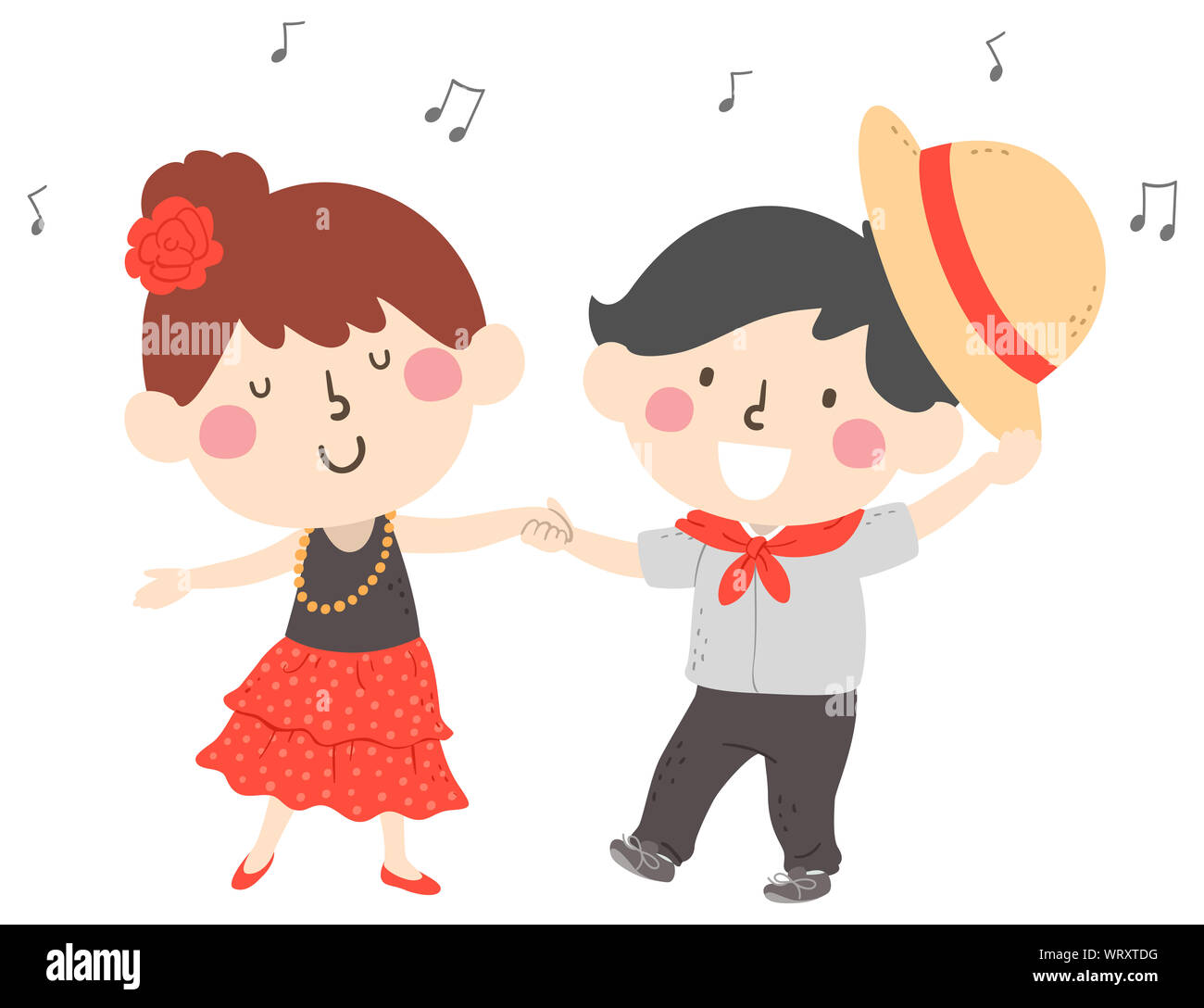 Illustration of Kids Dancing and Performing During National Hispanic ...