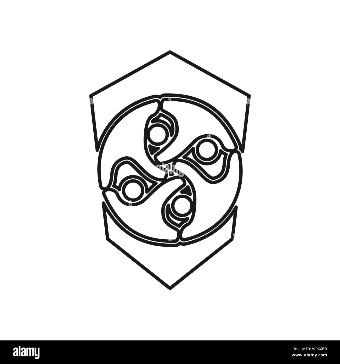 Integrity protection icon outline Stock Vector Images - Alamy