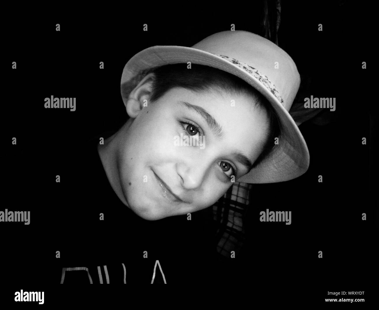 Boy wearing hat hi-res stock photography and images - Alamy