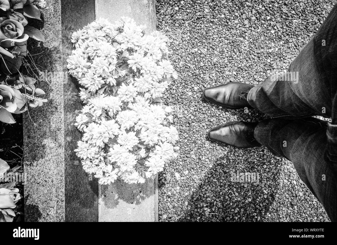 Man in cemetery hi-res stock photography and images - Alamy