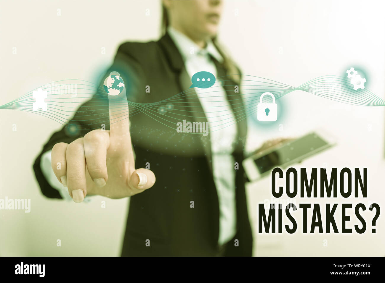 Text sign showing Common Mistakes Question. Business photo text repeat ...