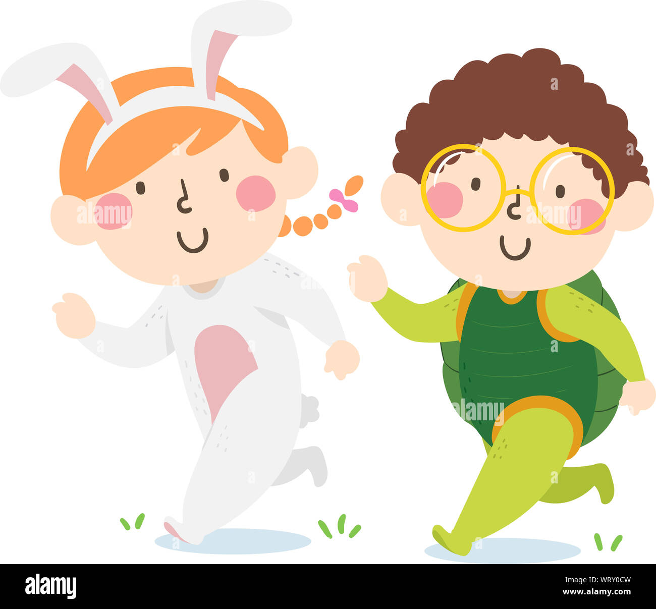 Hare and tortoise race hi-res stock photography and images - Alamy