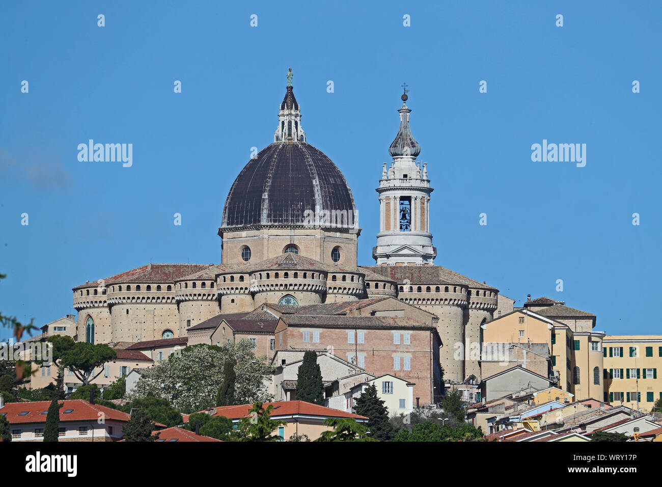 Catholic basilica of the holy house or santuario della santa casa in ...