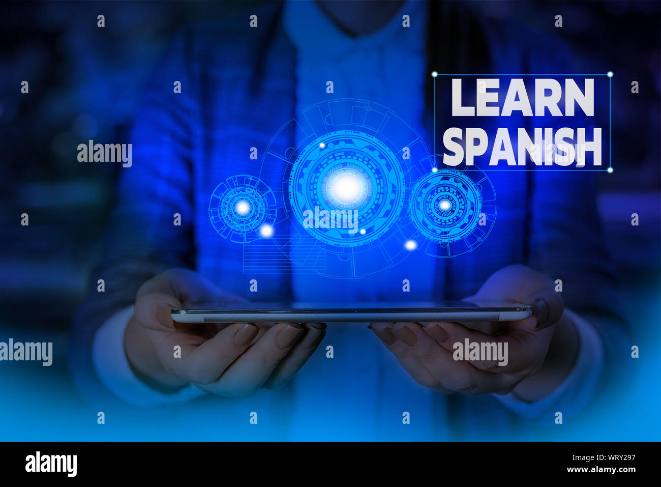Handwriting text writing Learn Spanish. Conceptual photo Translation ...