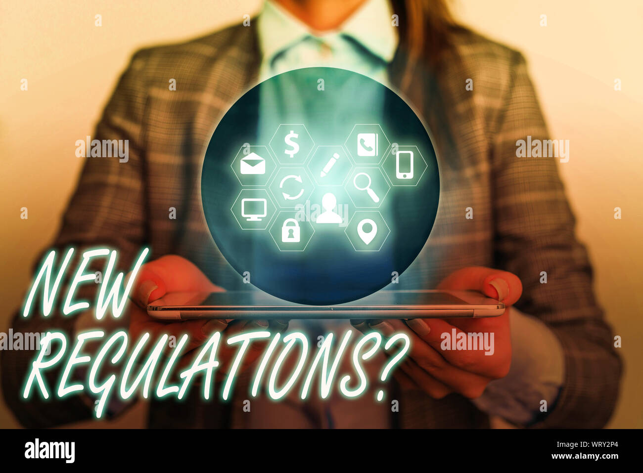 Handwriting text writing New Regulations Question. Conceptual photo ...