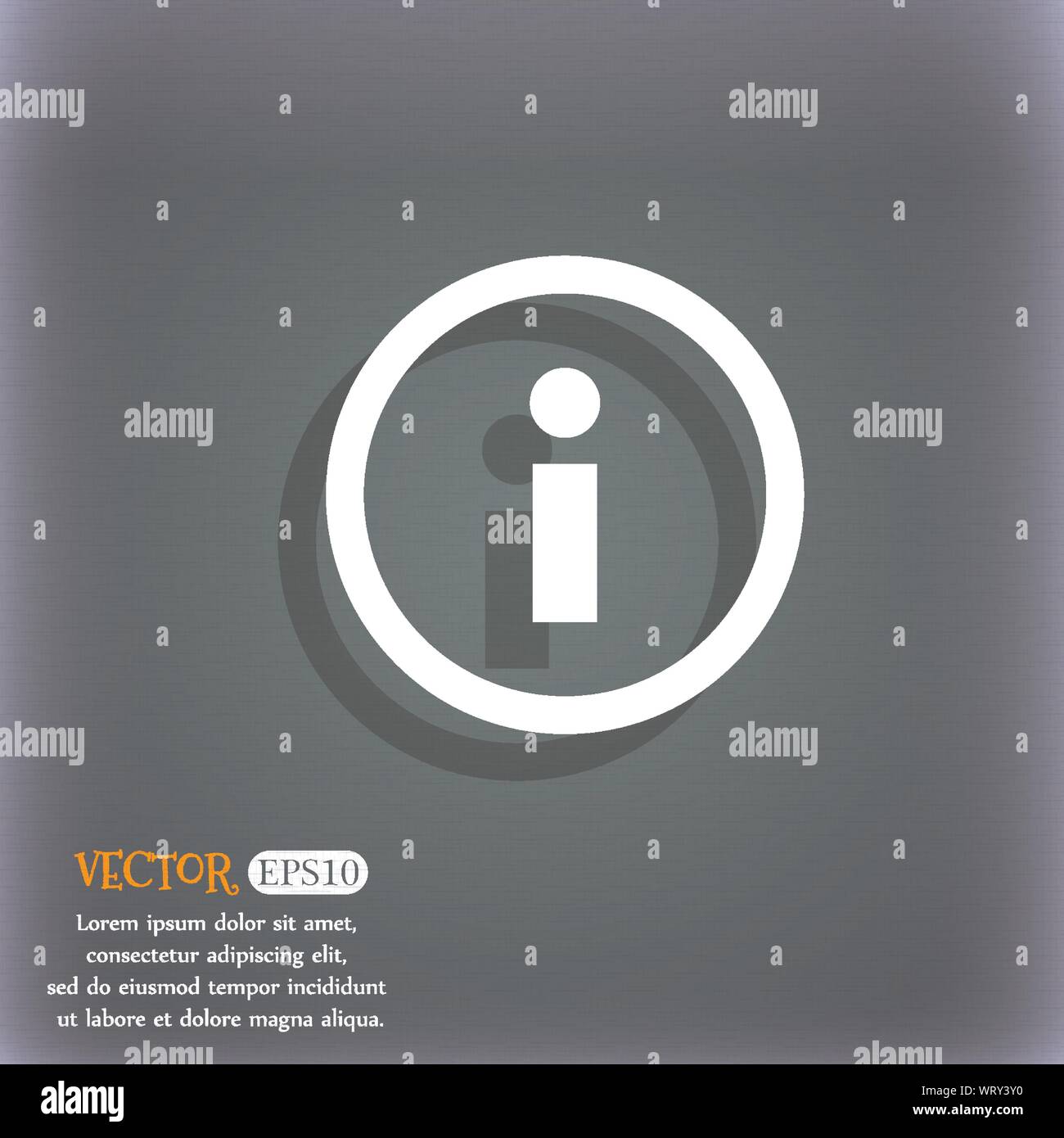 Information sign icon. Info speech bubble symbol. On the blue-green ...