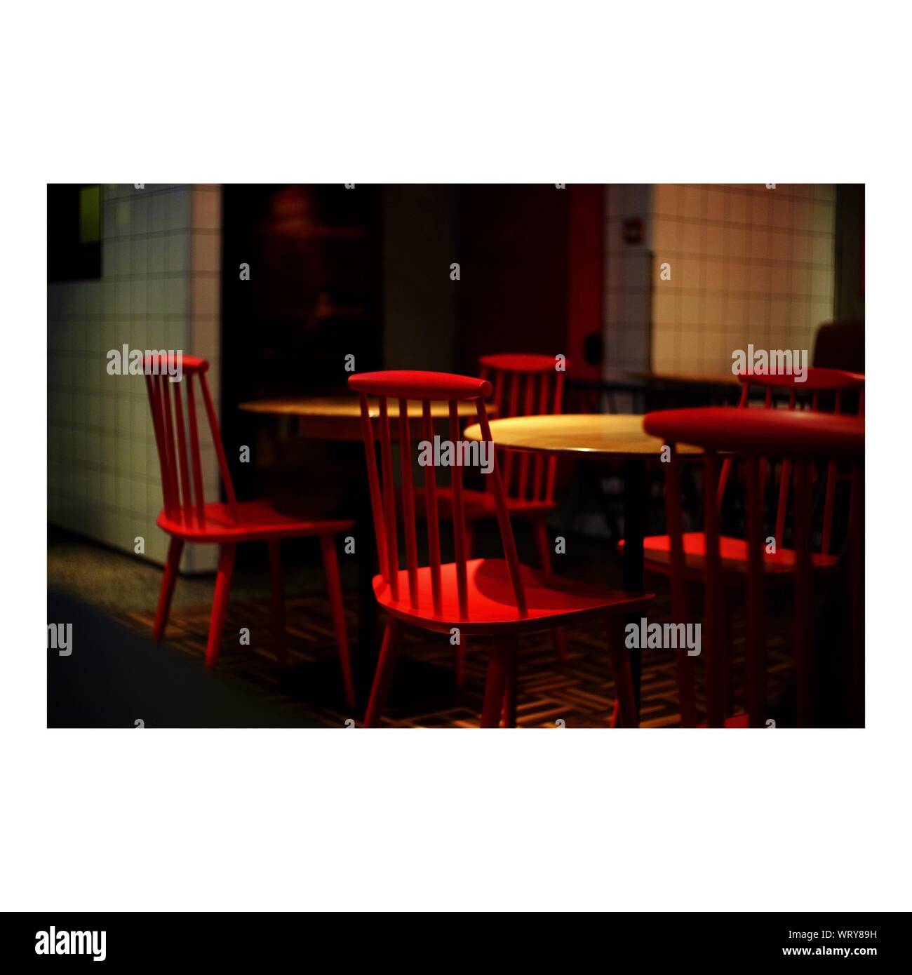 Empty chairs and tables Cut Out Stock Images & Pictures - Alamy