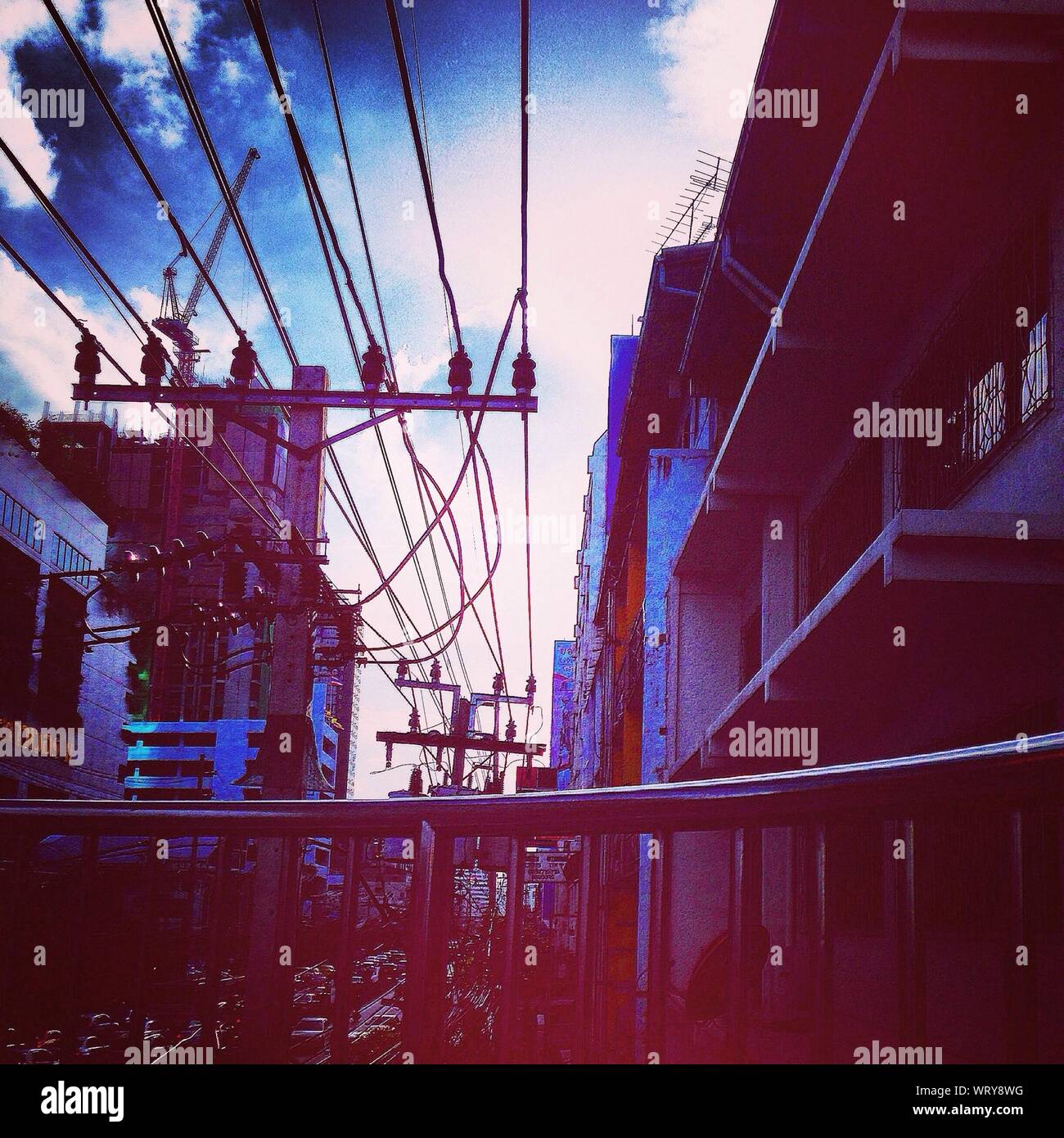 Power pylon city hi-res stock photography and images - Alamy