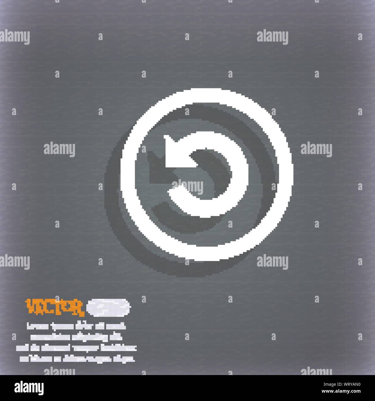 Upgrade, arrow, update icon sign. On the blue-green abstract background ...