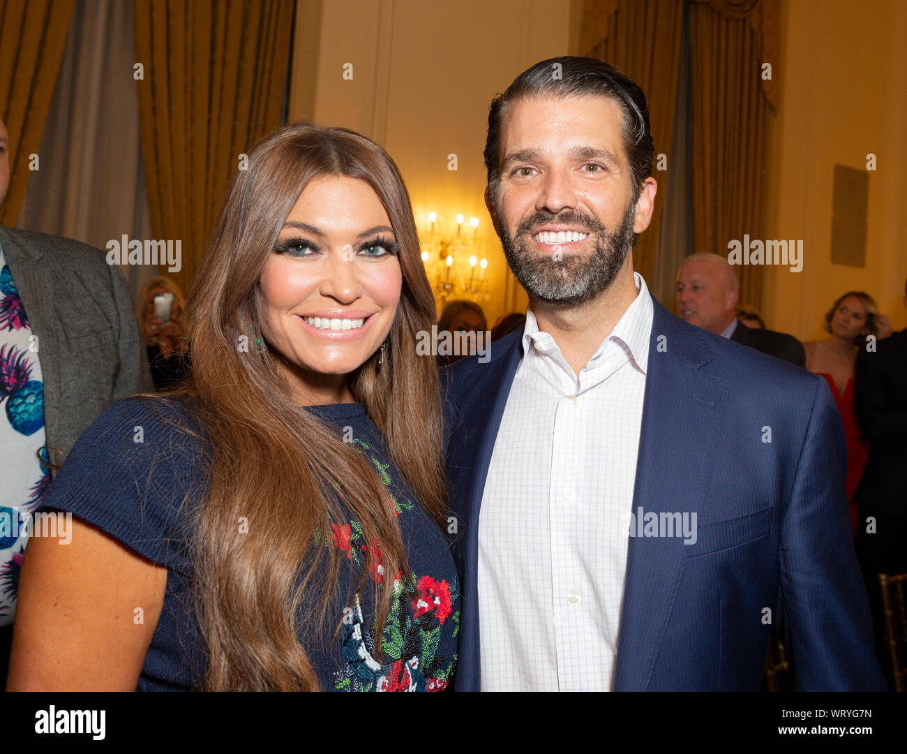 New York, NY - September 10, 2019: Kimberly Guilfoyle and Donald Trump ...