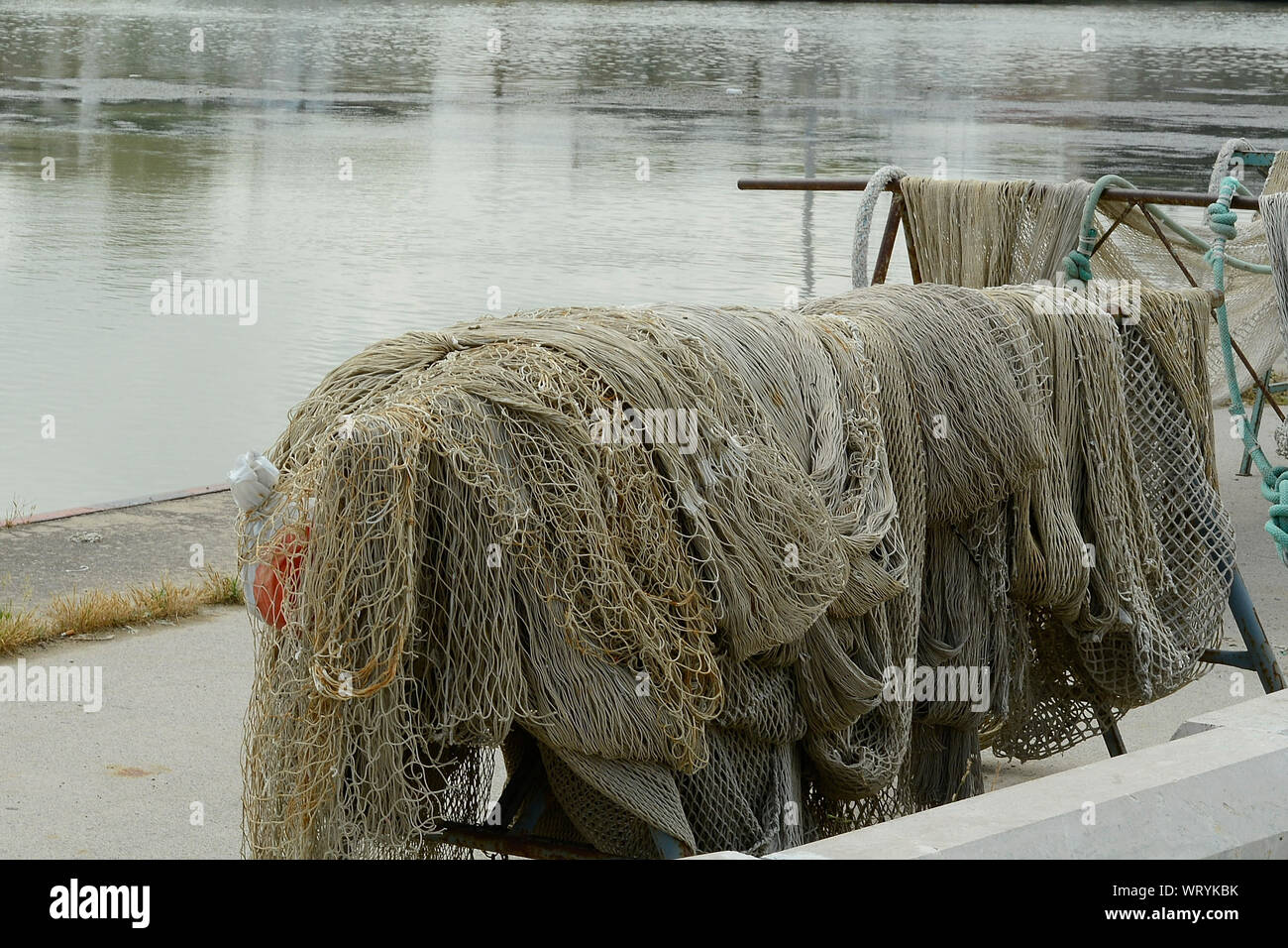 Drying of fishing nets hi-res stock photography and images - Alamy