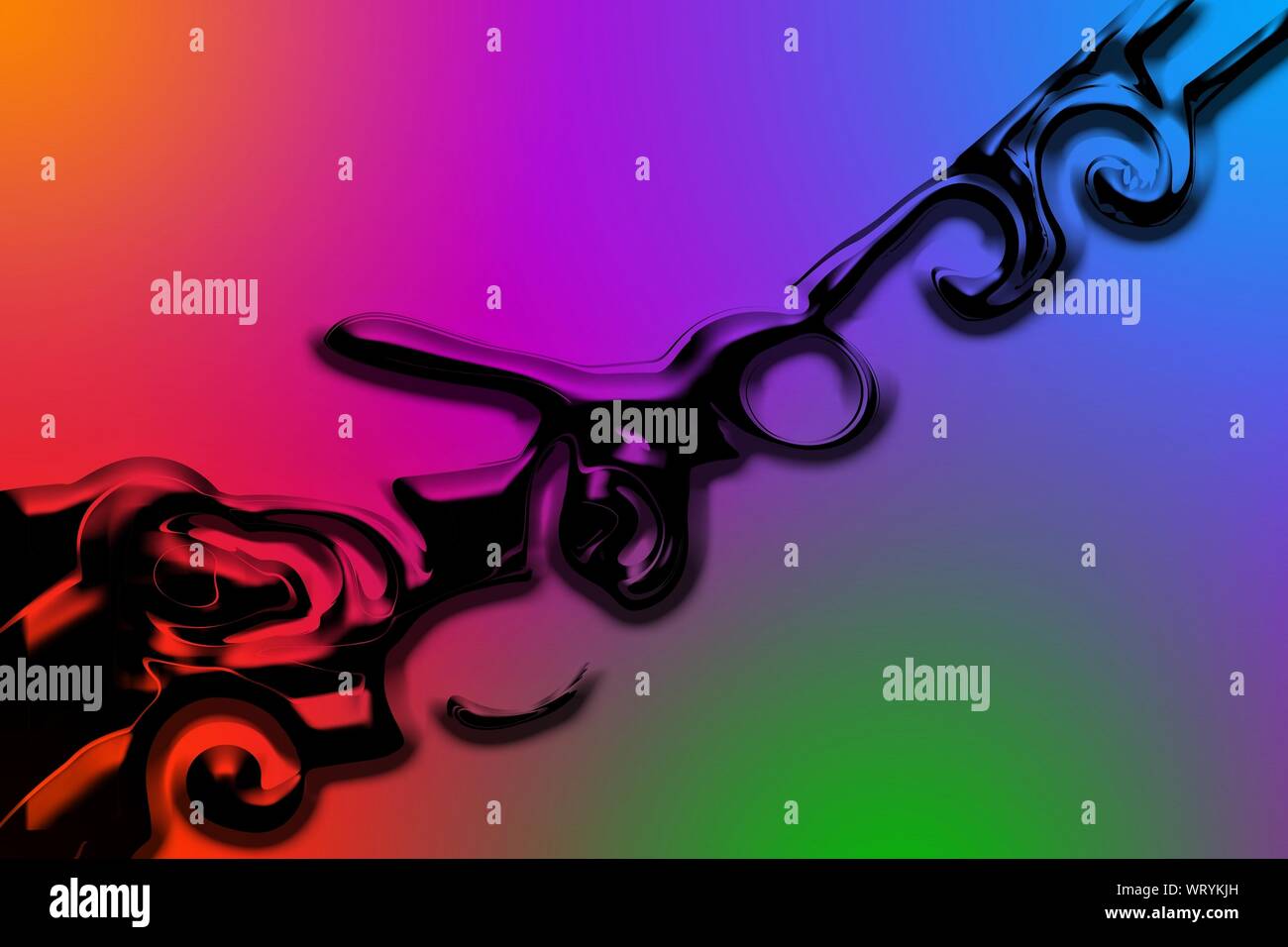 Abstract color design art illustration Stock Photo - Alamy