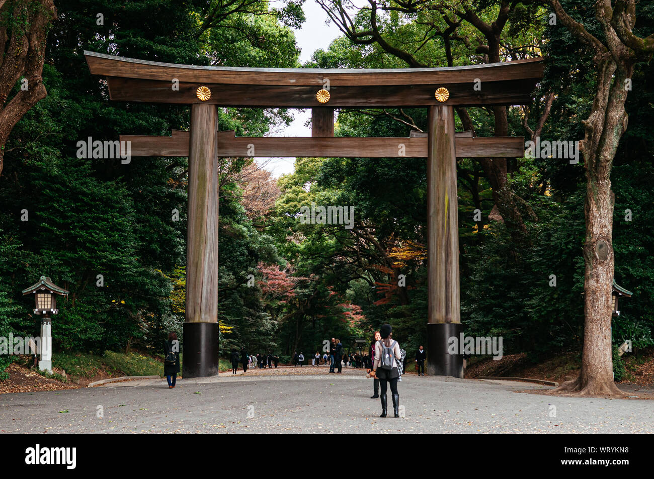 DEC 5, 2018 Tokyo, Japan - Meiji Jingu Shrine Large grand historic ...