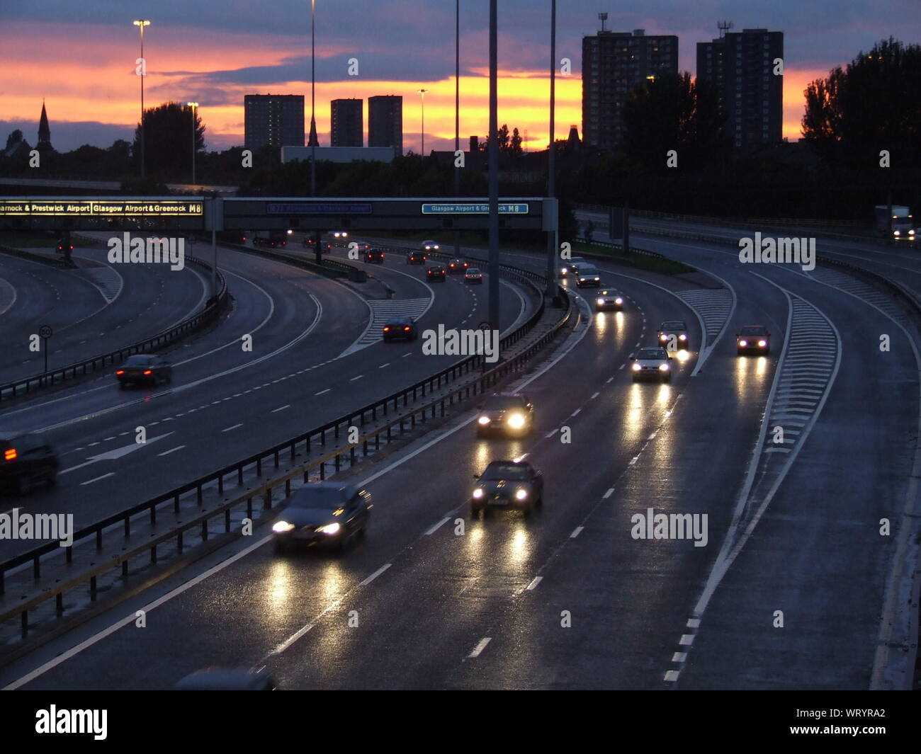 Man driving car night on hi-res stock photography and images - Alamy