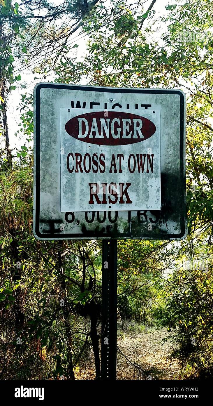 Forest warning board hi-res stock photography and images - Alamy