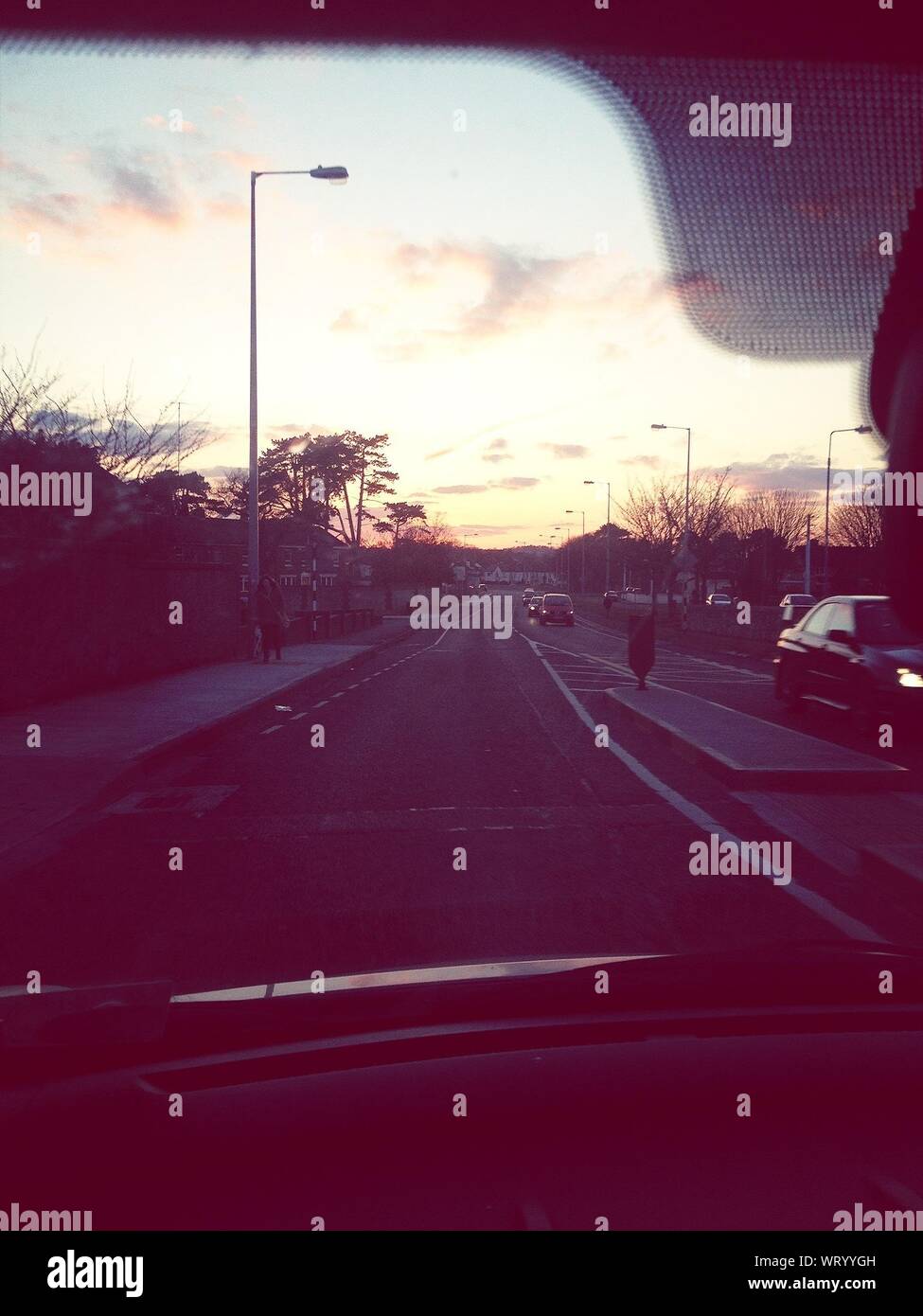 Car windscreen view hi-res stock photography and images - Alamy