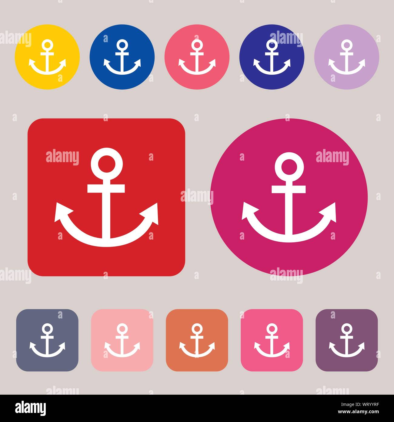 Anchor button hi-res stock photography and images - Alamy